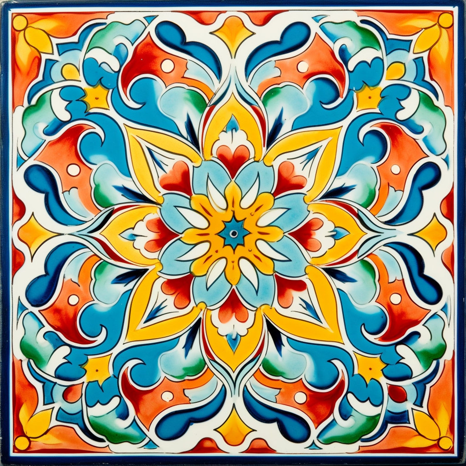 24 Moroccan Tile Digital Paper Images, Instant Download, Clip Art ...