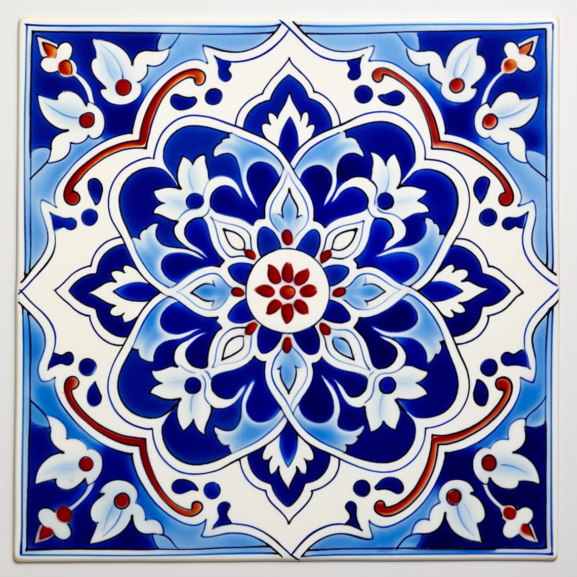 24 Moroccan Tile Digital Paper Images, Instant Download, Clip Art ...