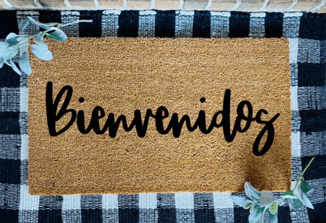 Bienvenidos Tapete, Spanish Welcome Rug, Bienvenidos Welcome Door Mat ...