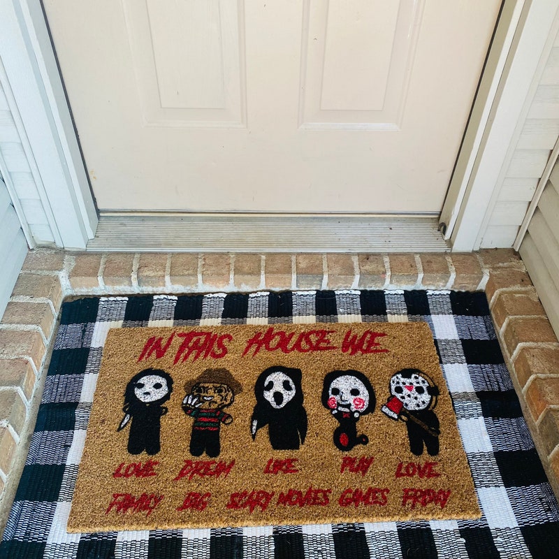 Halloween Door Mat - Etsy