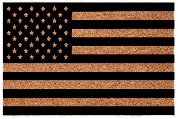 American Flag Door Mat Patriotic Decor Fourth of July Door | Etsy