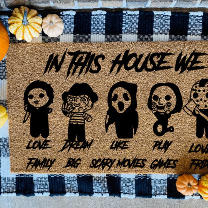 Halloween Door Mat - Etsy