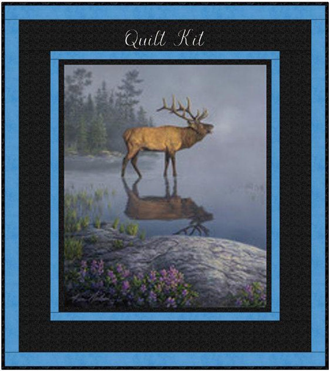 Wild Life Elk Quilt Kit Pre Cut - Elk Quilt Panel - QUILT KIT 3 - Quick ...