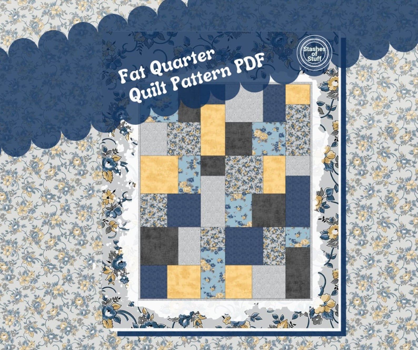 Fat Quarter Quilt Pattern Quilt Pattern for Beginners fast - Etsy