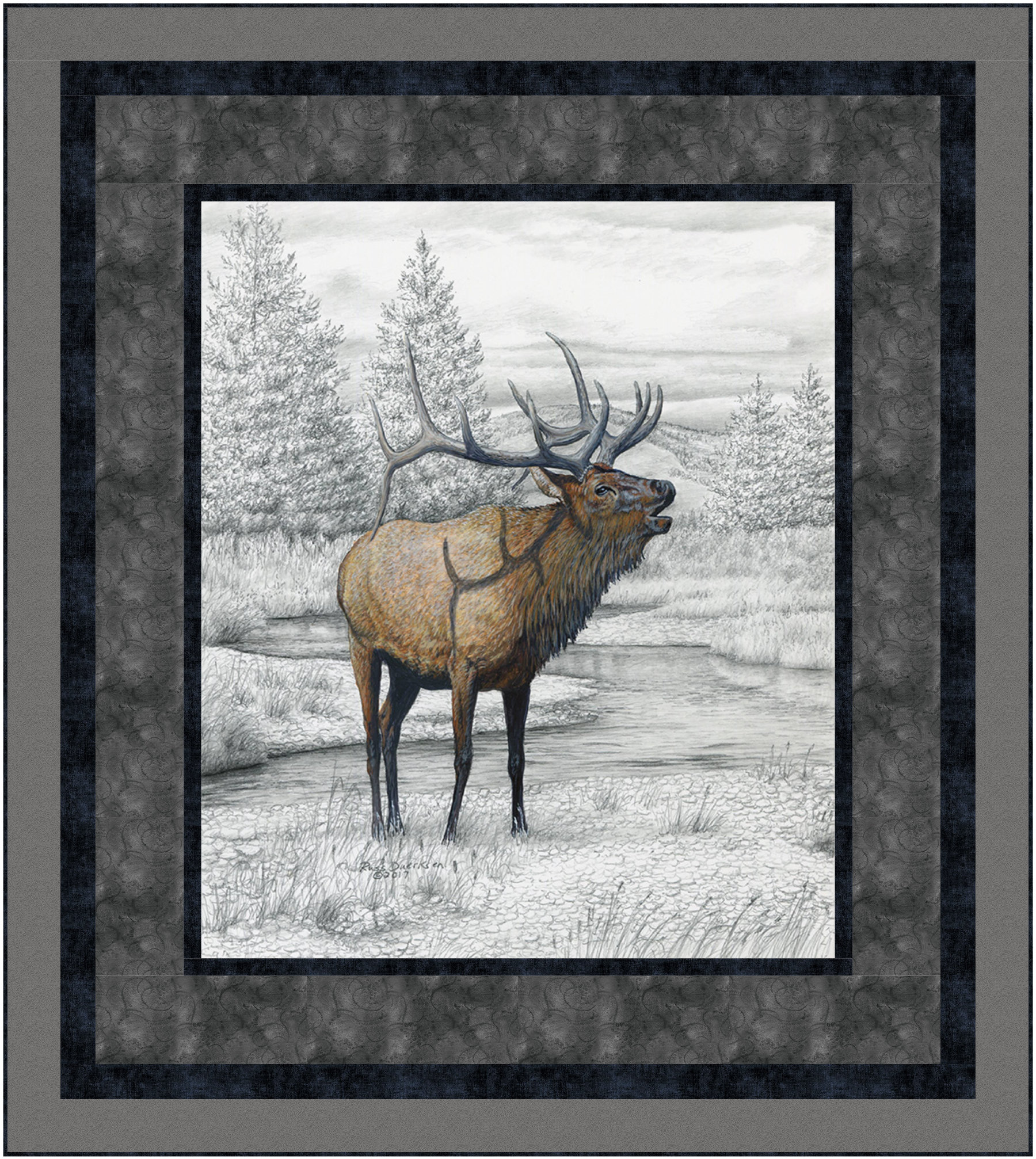 Buffalo Deer Elk Moose Panel Quilt Kit Quick Simple and - Etsy