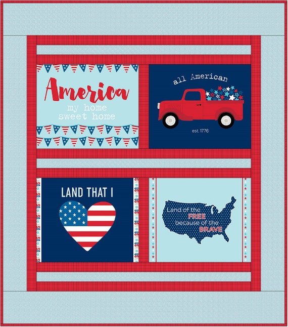 Fireworks and Freedom Quilt Kit Riley Blake Fabrics Make a | Etsy