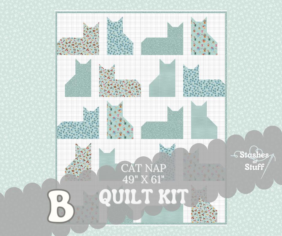 Cat Quilt Kit 49 X 61 – Quilt Kit – Cat Meow Riley Blake – Advanced ...