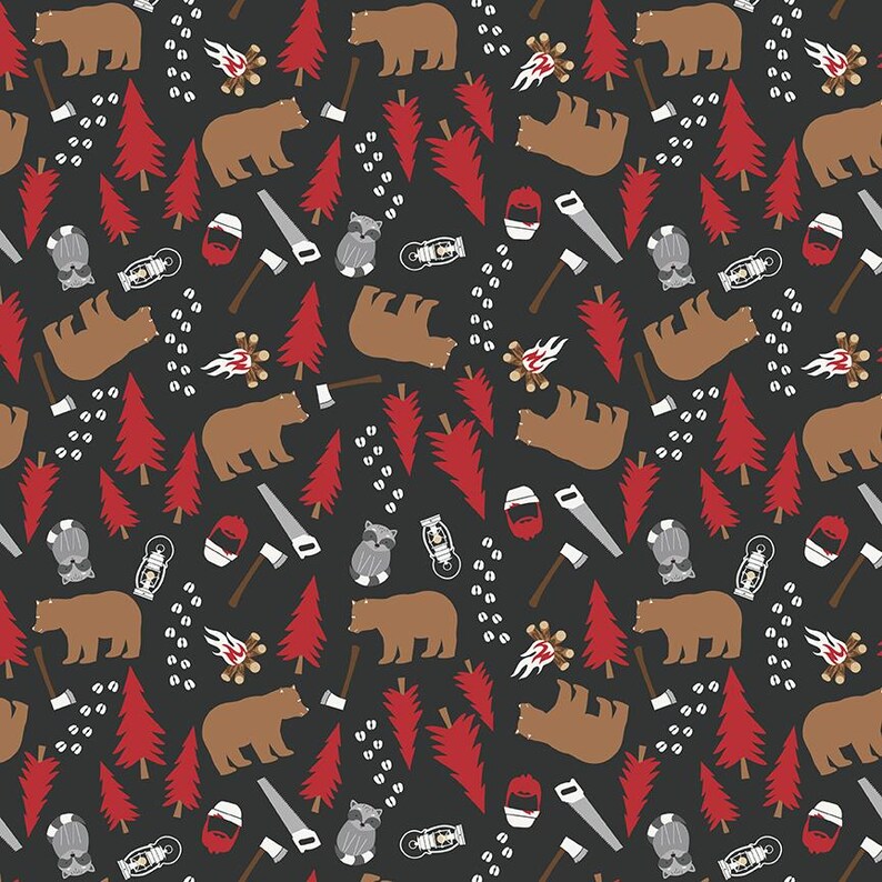 Timber Trails Quilt Kit – Woodman Fabric by Riley Blake – Rustic ...