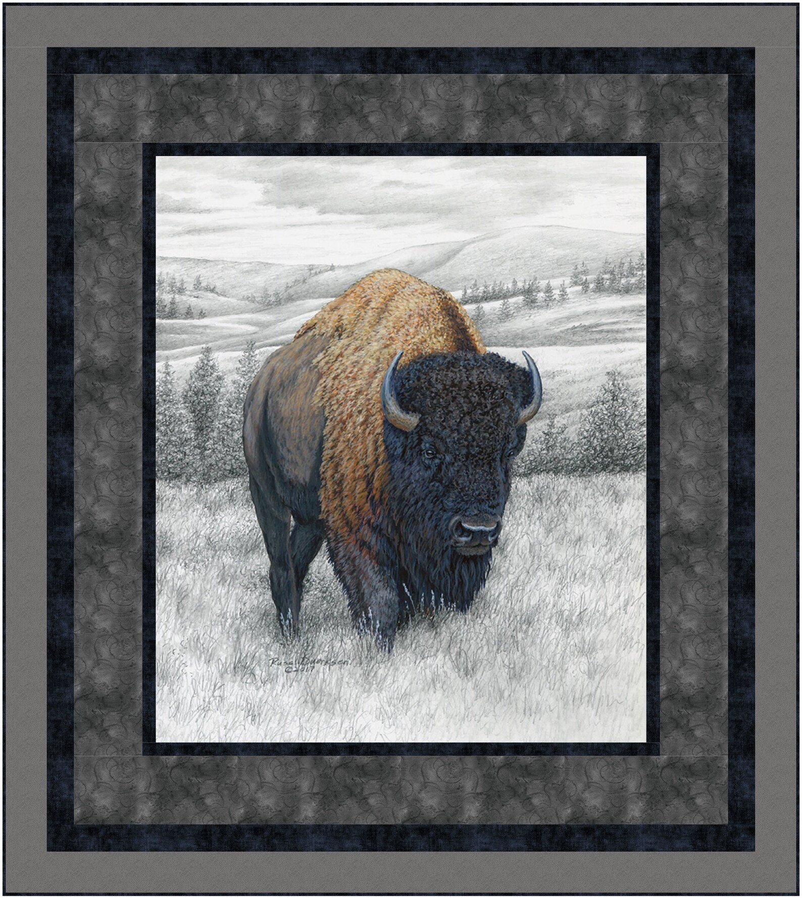 Deer Elk Moose Buffalo Panel Quilt Kit Quick and Easy - Etsy