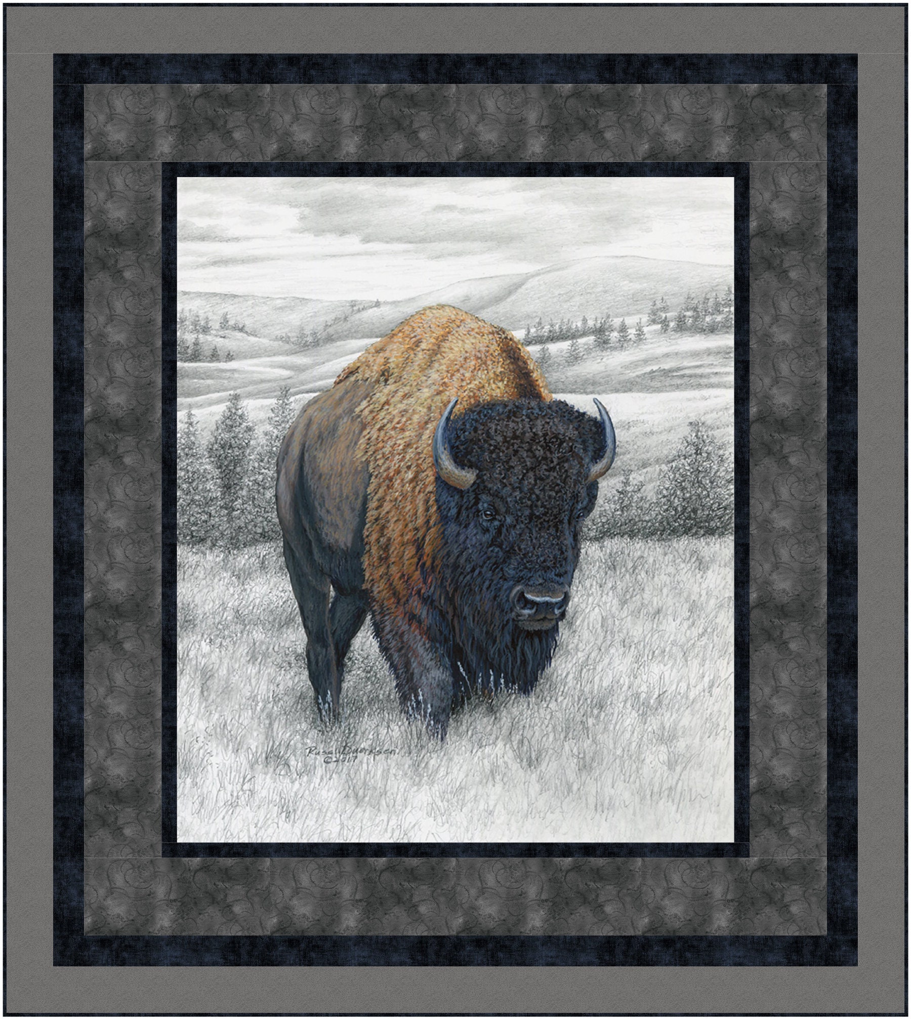 Deer Elk Moose Buffalo Panel Quilt Kit Quick and Easy - Etsy