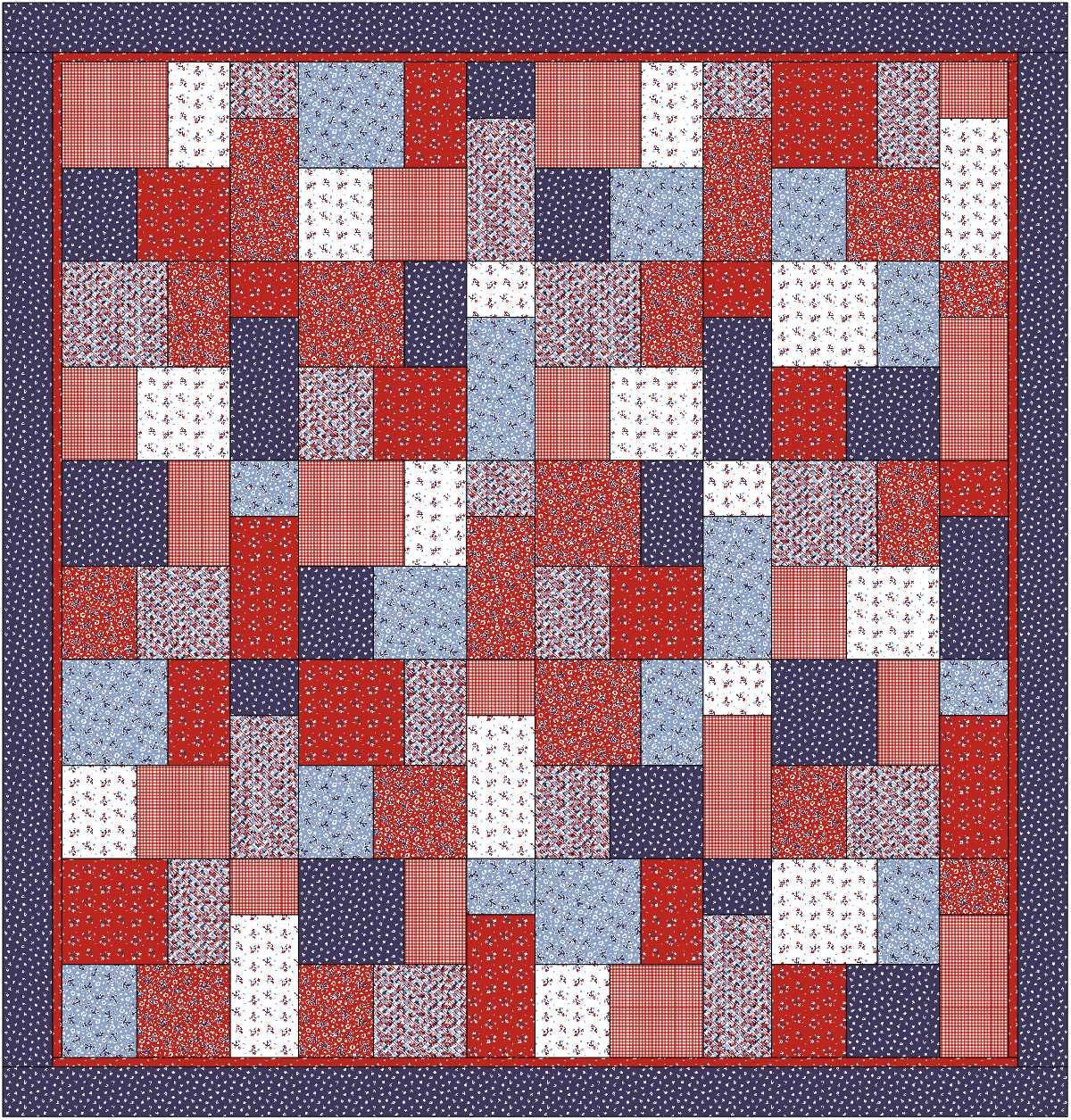 PATTERN ONLY queen Size Strips Quilt Pattern Fast & Easy - Etsy