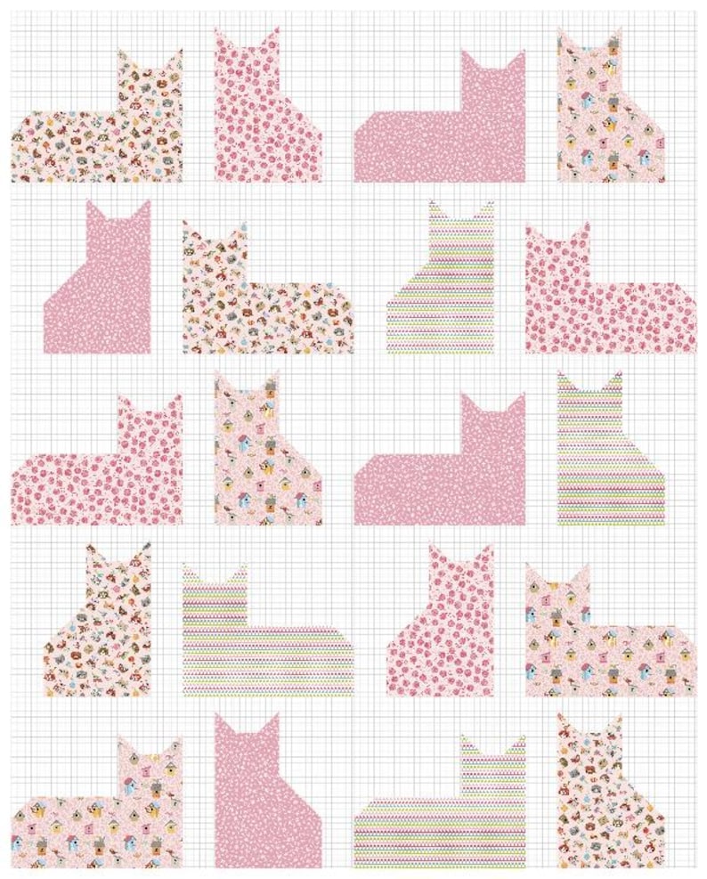 Cat Quilt Kit 49 X 61 – Quilt Kit – Cat Meow Riley Blake – Advanced ...