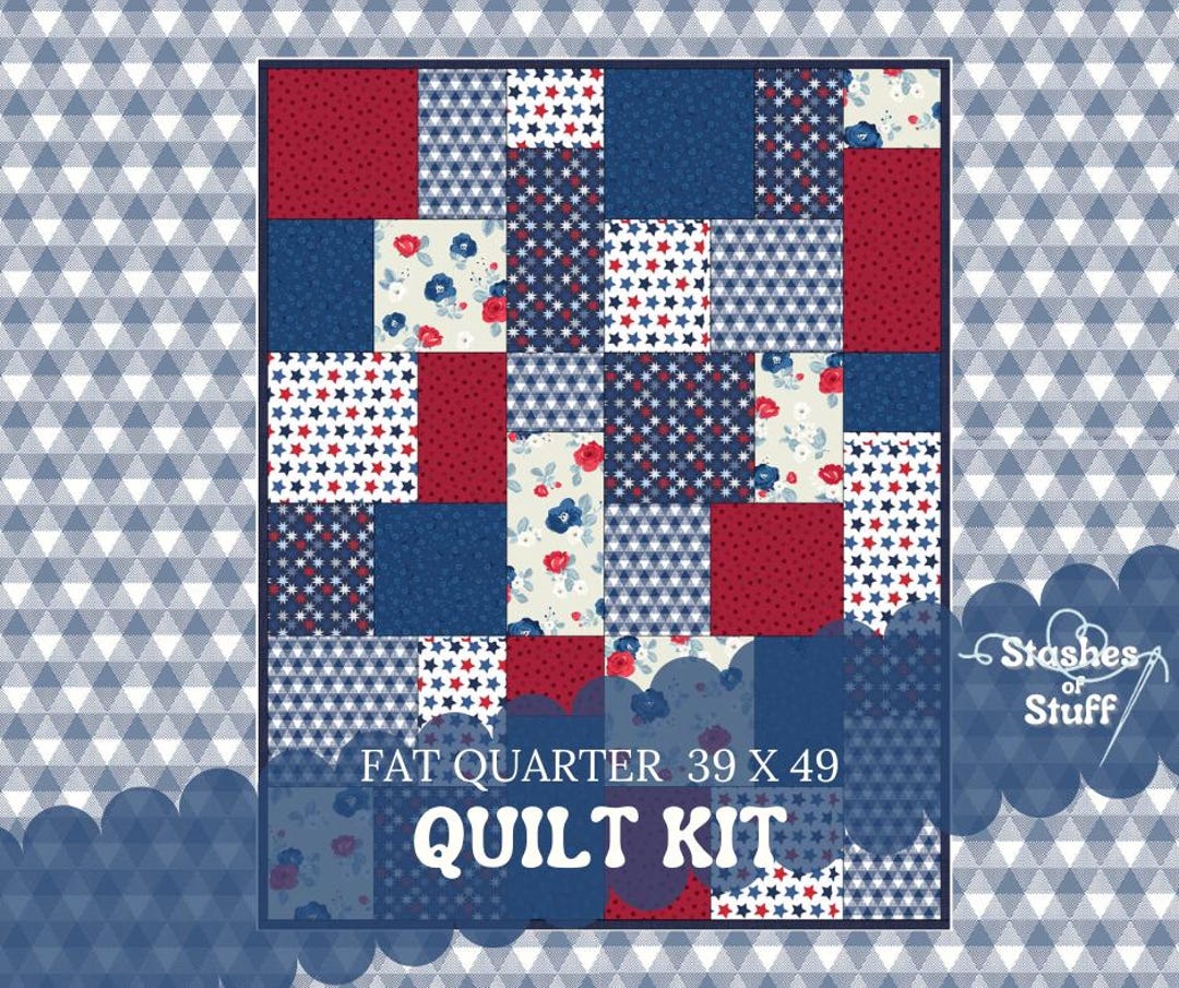 Beginners Quilt Kit – Land of Liberty | Riley Blake Pre-cut Quilt Kit ...