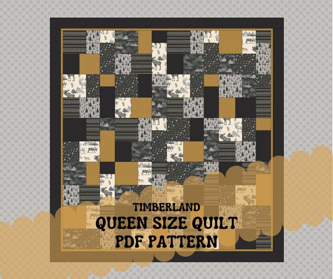 PATTERN ONLY -queen Size Strips Quilt Pattern - Fast & Easy for ...