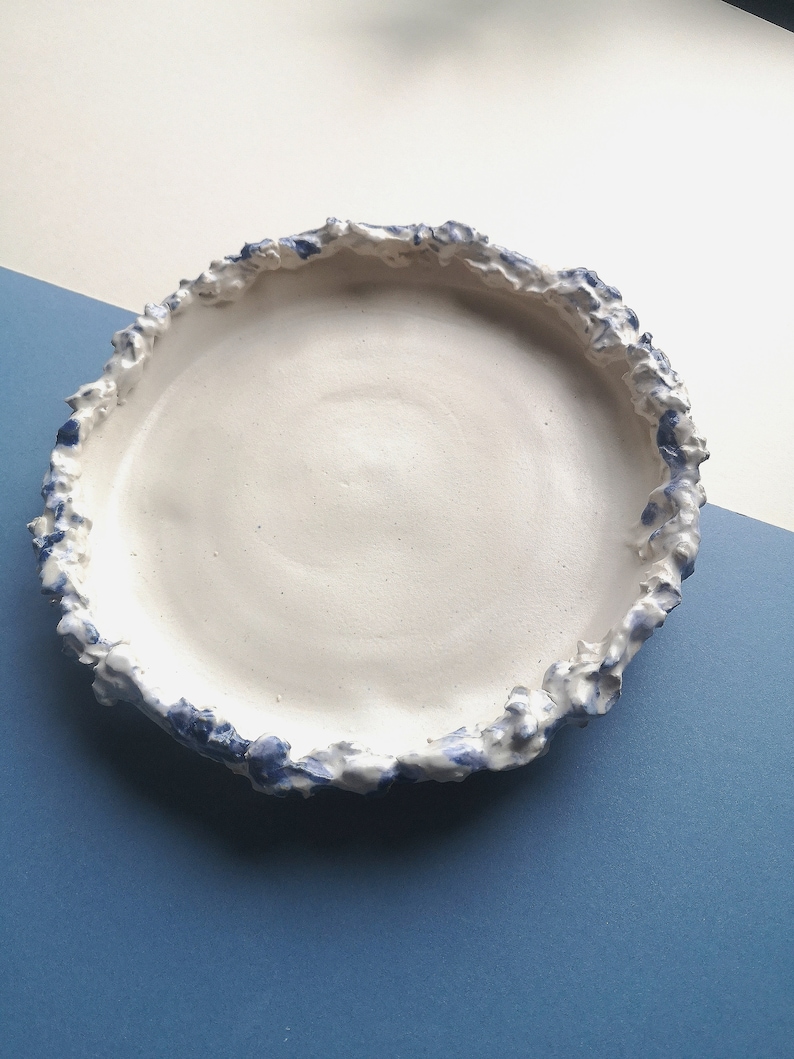 The Sea Wave Ceramic Serving Dish - Handmade Ceramic Plate - Michelin ...