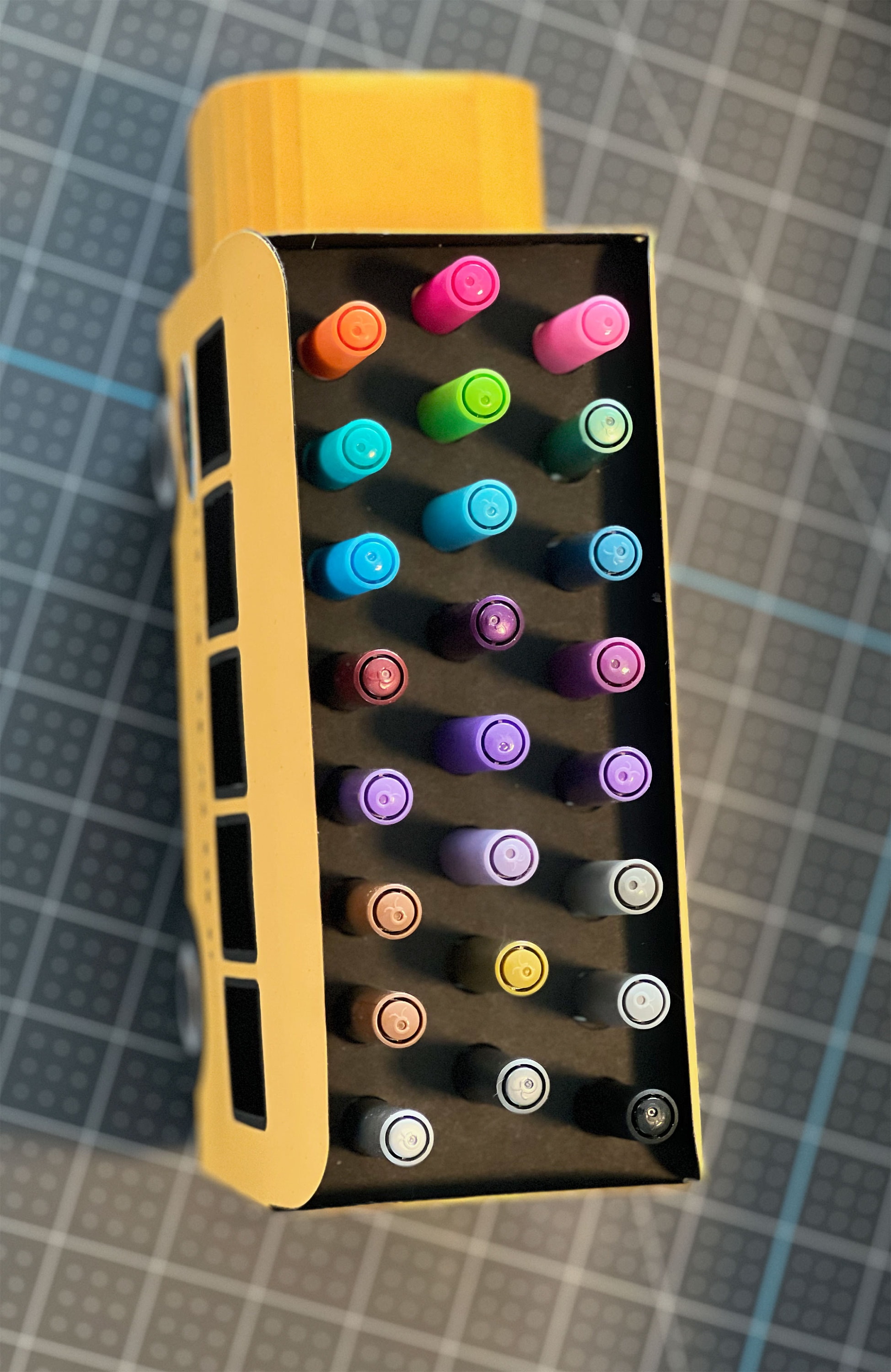 3-D School Bus Pen/marker Holder Card-stock School Bus Kit for - Etsy