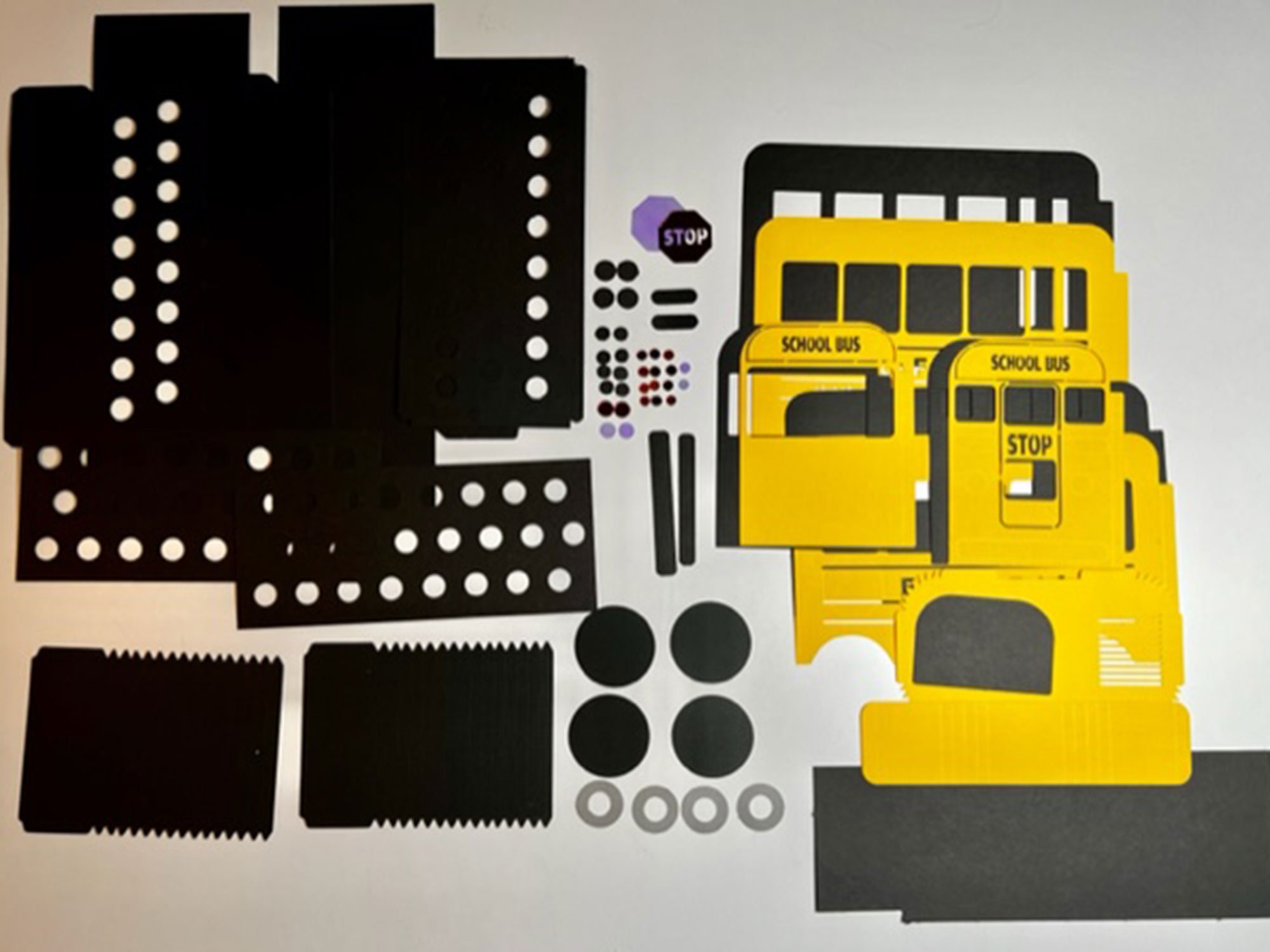 3-D School Bus Pen/marker Holder Card-stock School Bus Kit for - Etsy