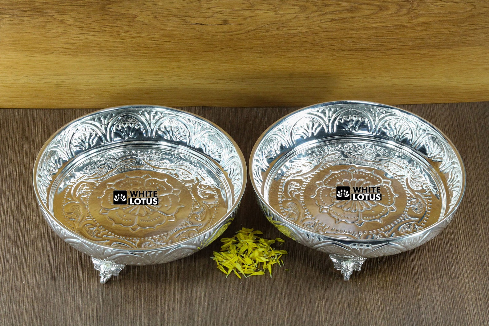 WHITE LOTUS Handmade Silver Plated Decorative Fancy Plates - Etsy
