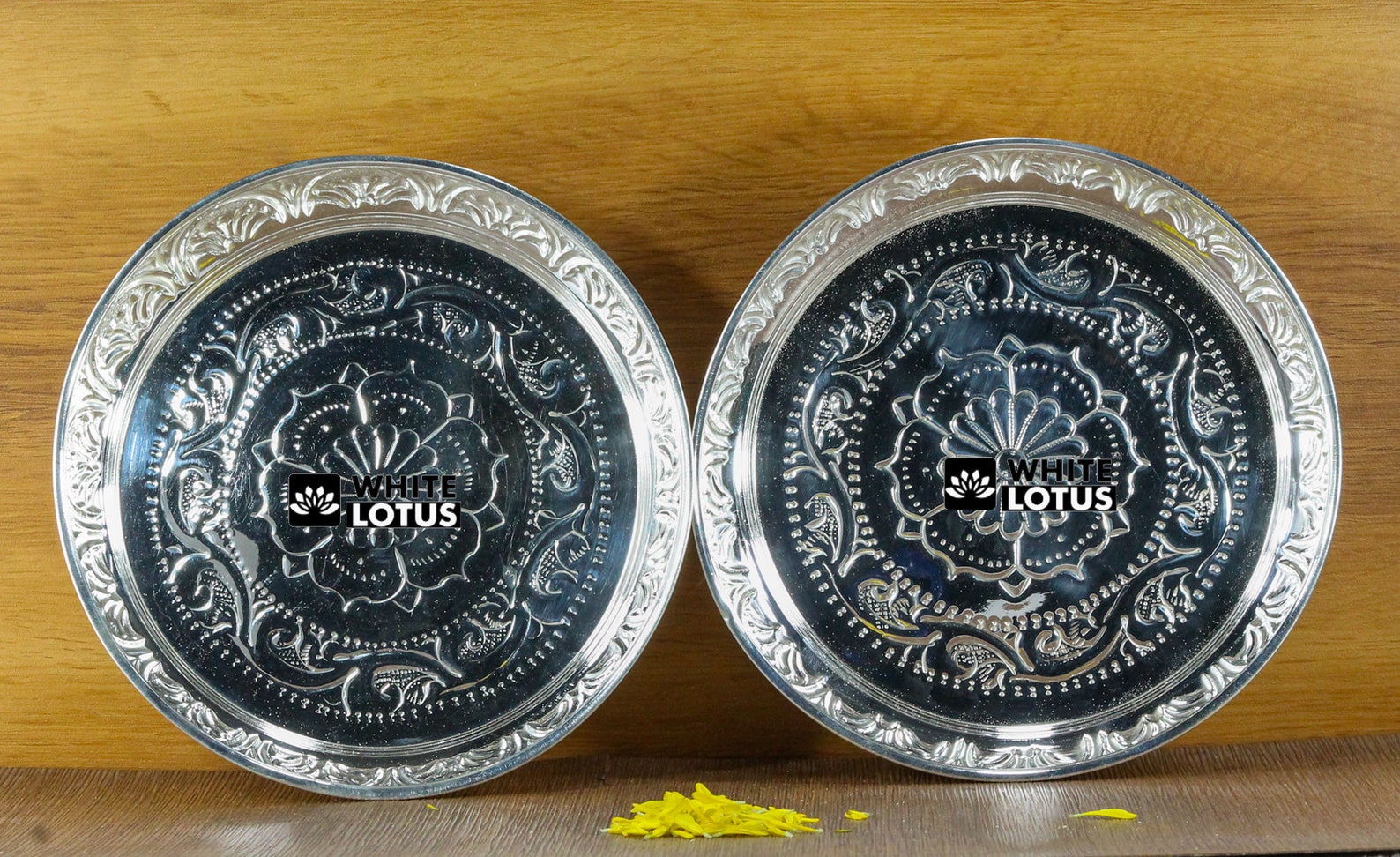 WHITE LOTUS Handmade Silver Plated Decorative Fancy Plates - Etsy