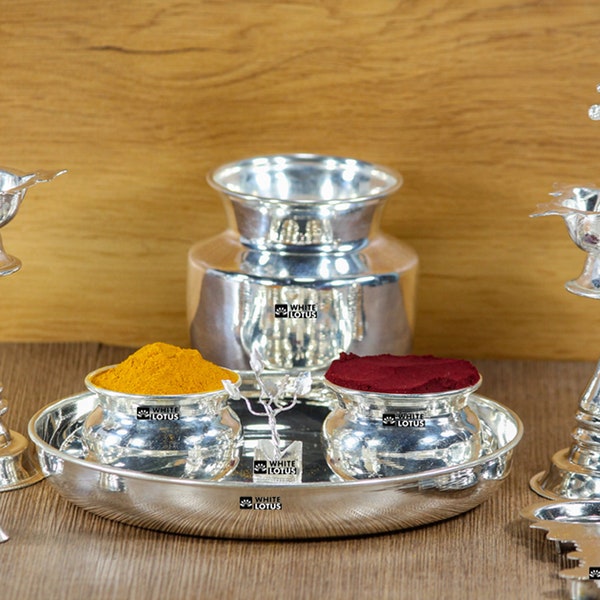 German Silver Pooja Items - Etsy