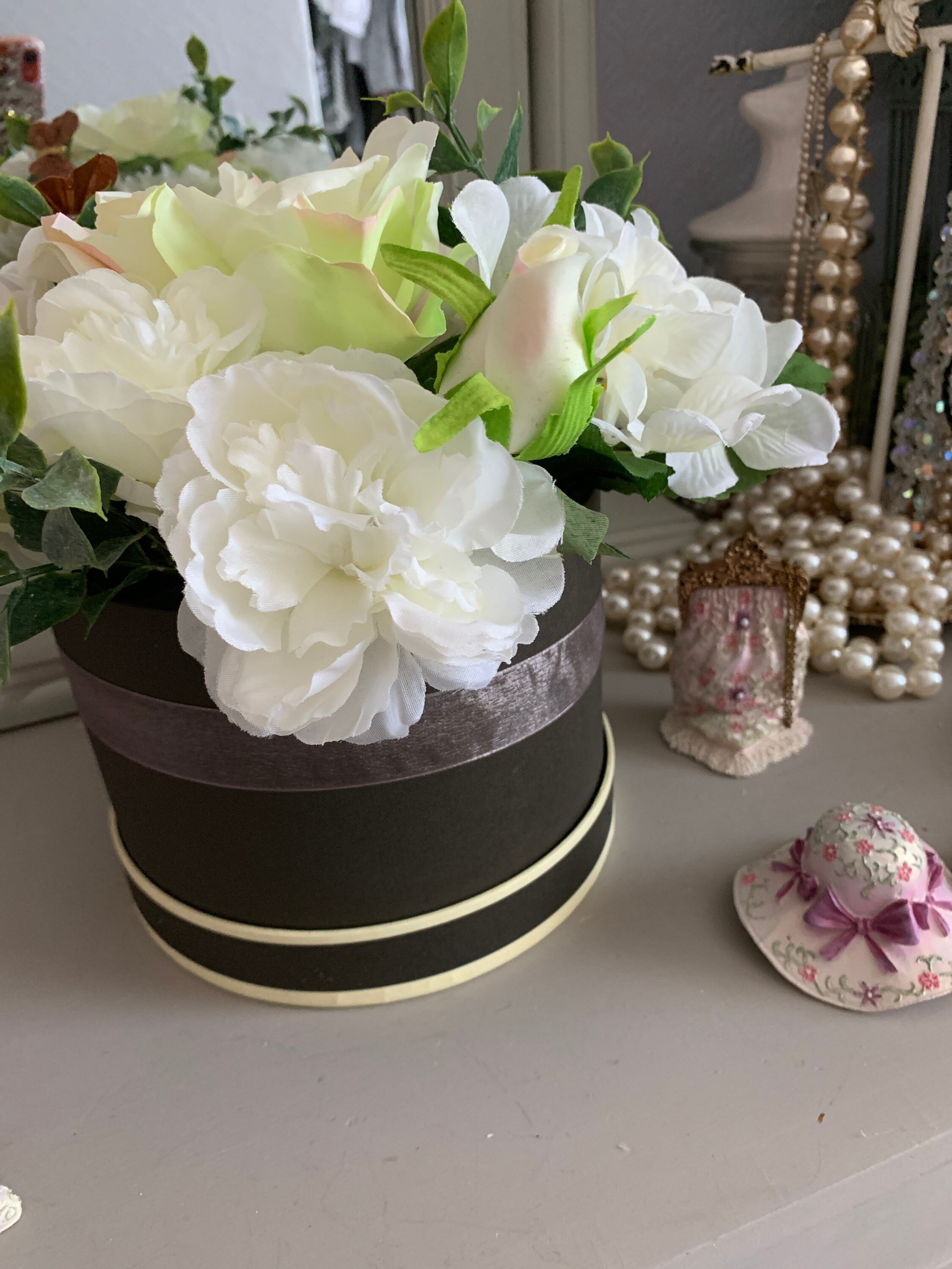 Luxery Large Hat Box Arrangement | Etsy