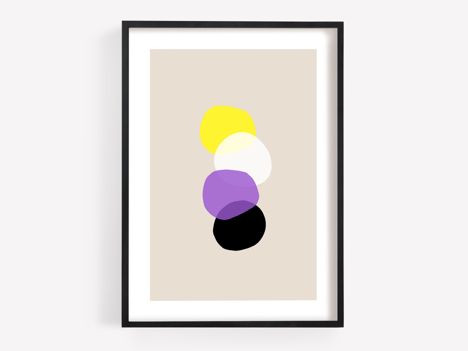 Non Binary Print Non Binary Art Non-binary Gift Minimalist - Etsy