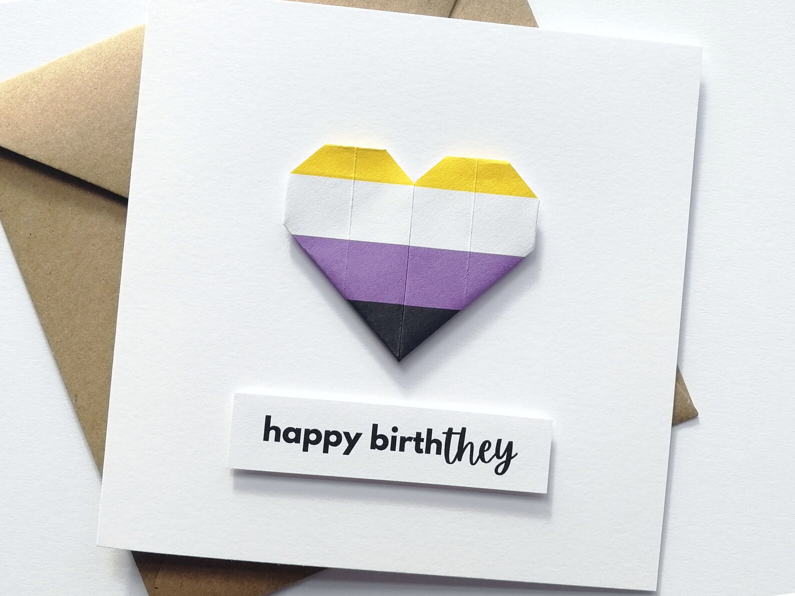 Non-binary Birthday Card Non-binary Card LGBTQ Birthday - Etsy UK