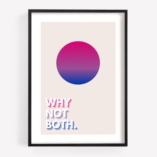 Bisexual Art Print Bisexual Art Poster for Home Decor - Etsy