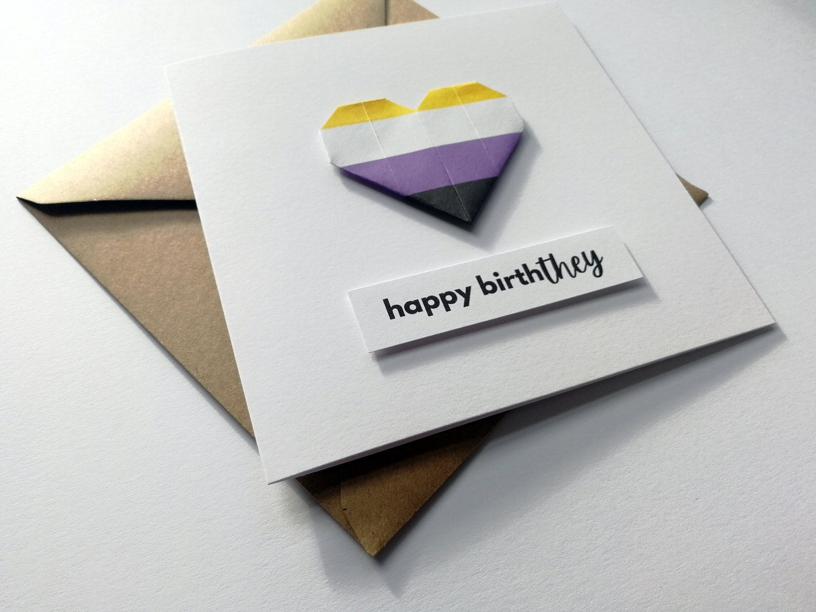 Non-binary Birthday Card Non-binary Card LGBTQ Birthday | Etsy New Zealand