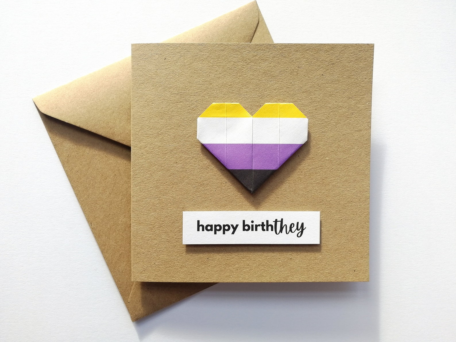 Non-binary Birthday Card Non-binary Card LGBTQ Birthday | Etsy