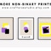 Non Binary Print Non Binary Art Non-binary Gift Minimalist - Etsy