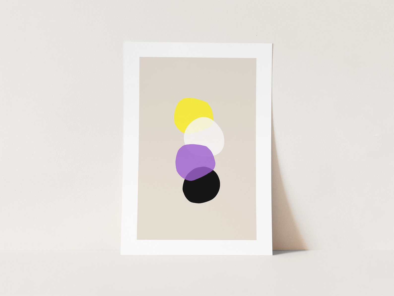 Non Binary Print Non Binary Art Non-binary Gift Minimalist - Etsy