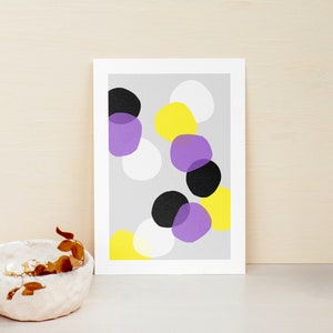 Non Binary Print, Non Binary Art, Non-binary Gift, Minimalist LGBT Wall ...