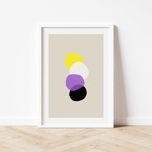 Non Binary Print Non Binary Art Non-binary Gift Minimalist - Etsy