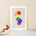 LGBTQ Rainbow Art Print Pride Flag Print Minimalist LGBT - Etsy