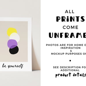 Non Binary Print, Non Binary Art, Non-binary Gift, Minimalist LGBT Wall ...