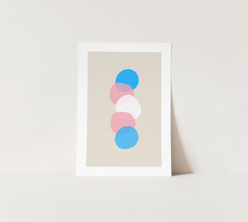 Transgender Art Print Trans Pride Art Subtle Trans Pride | Etsy
