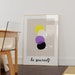 Non Binary Print, Non Binary Art, Non-binary Gift, Minimalist LGBT Wall ...