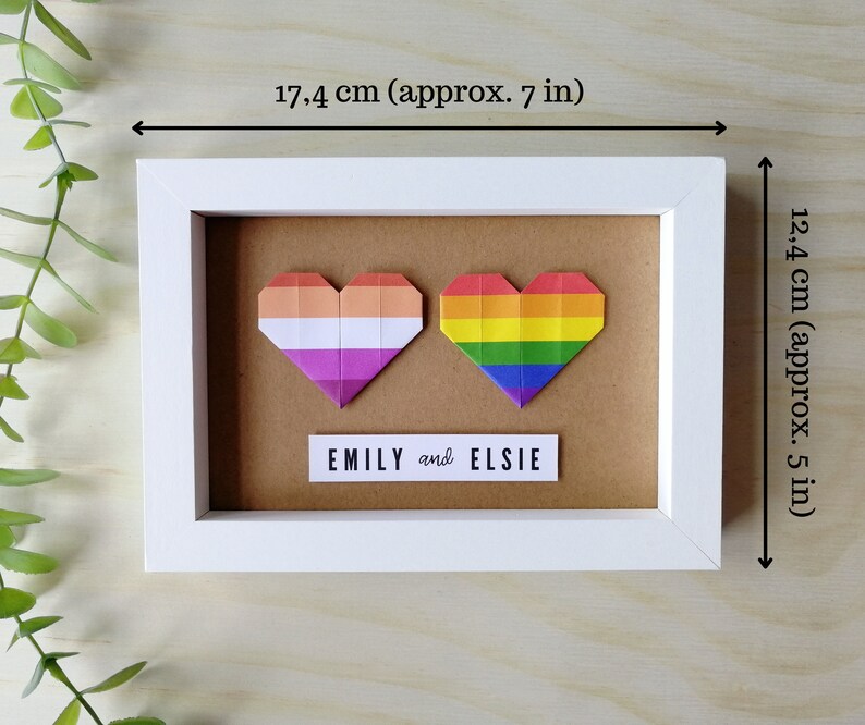 Personalised Lesbian Couple Anniversary Frame Lesbian Wedding - Etsy