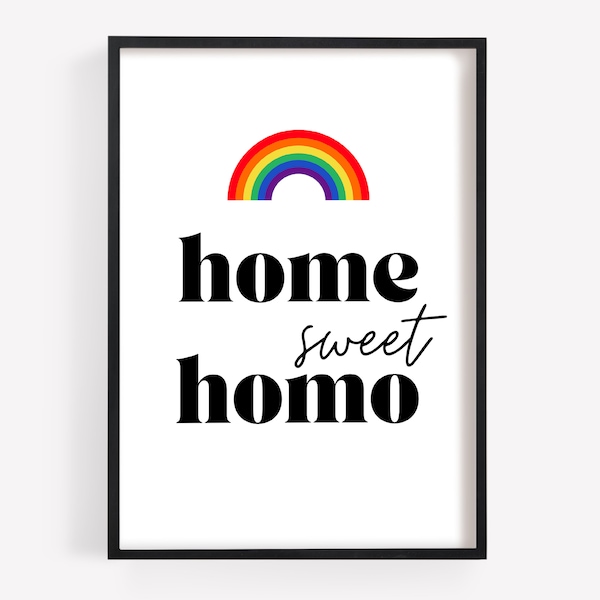 Homo Sweet Homo - Etsy