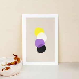 Non Binary Print Non Binary Art Non-binary Gift Minimalist - Etsy