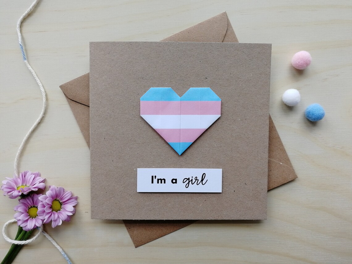 Trans Coming Out Card Transgender Card Transgender Coming | Etsy