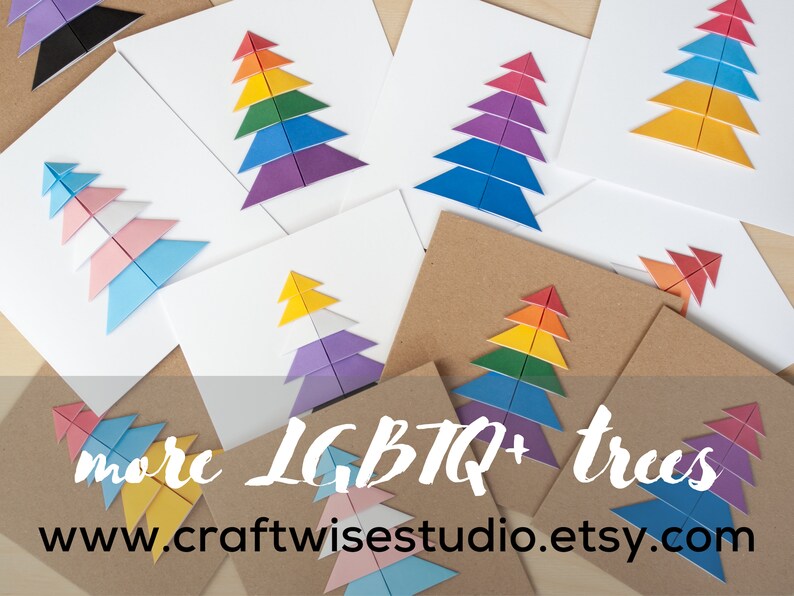 Trans Christmas Card Transgender Pride Card Queer Christmas - Etsy