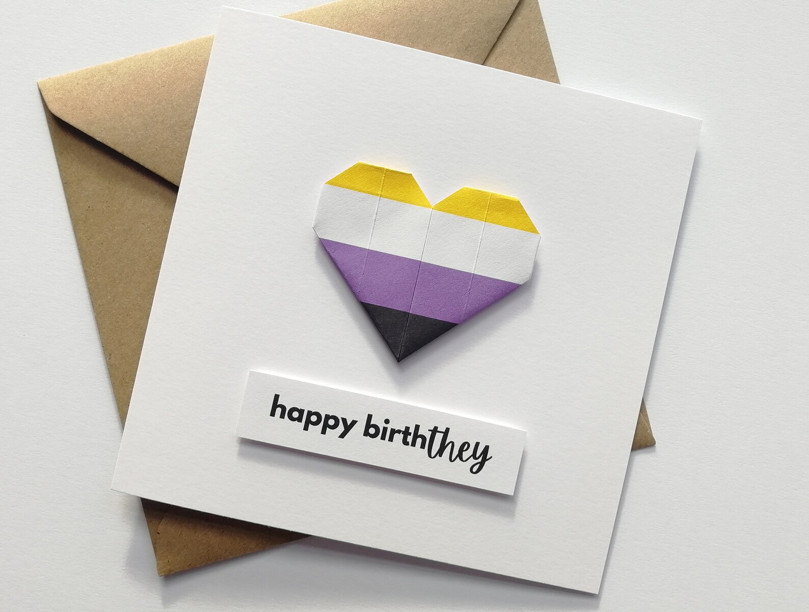 Non-binary Birthday Card Non-binary Card LGBTQ Birthday | Etsy