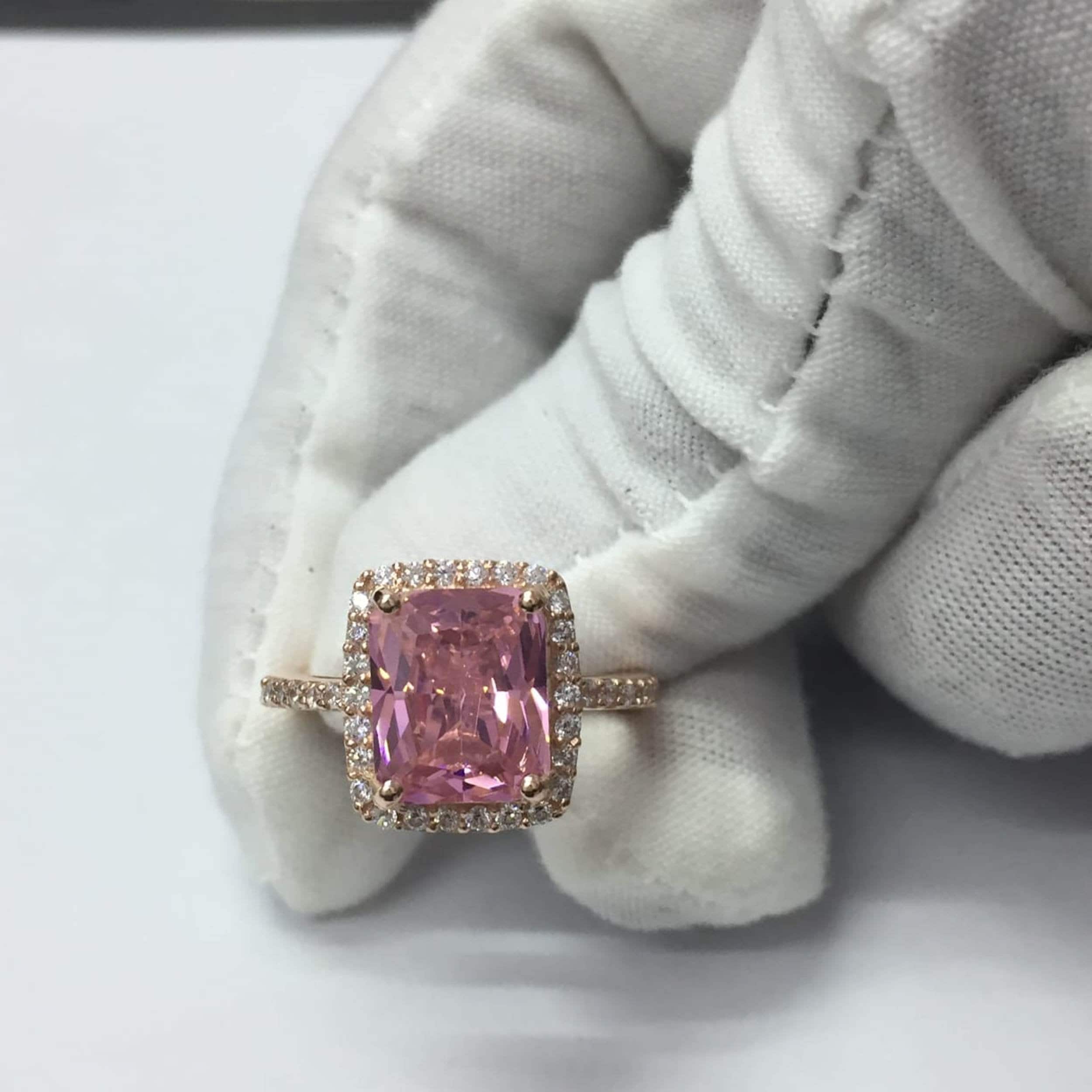 Natürlicher Morganit Ring 925 Sterling Silber Roségold - Etsy.de