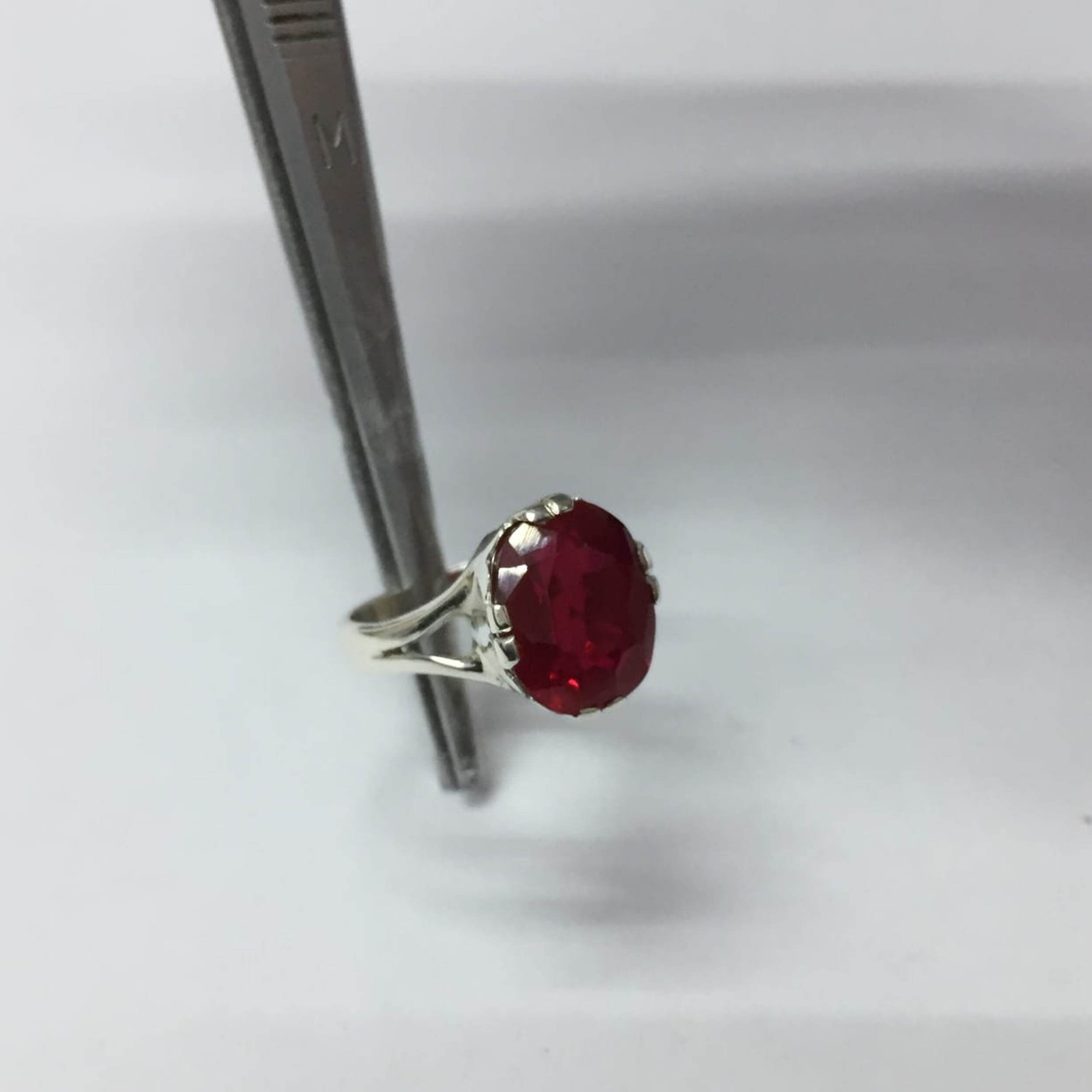 Natürlicher Rubin 6.50 Karat Ring 925 Sterling Silber - Etsy.de