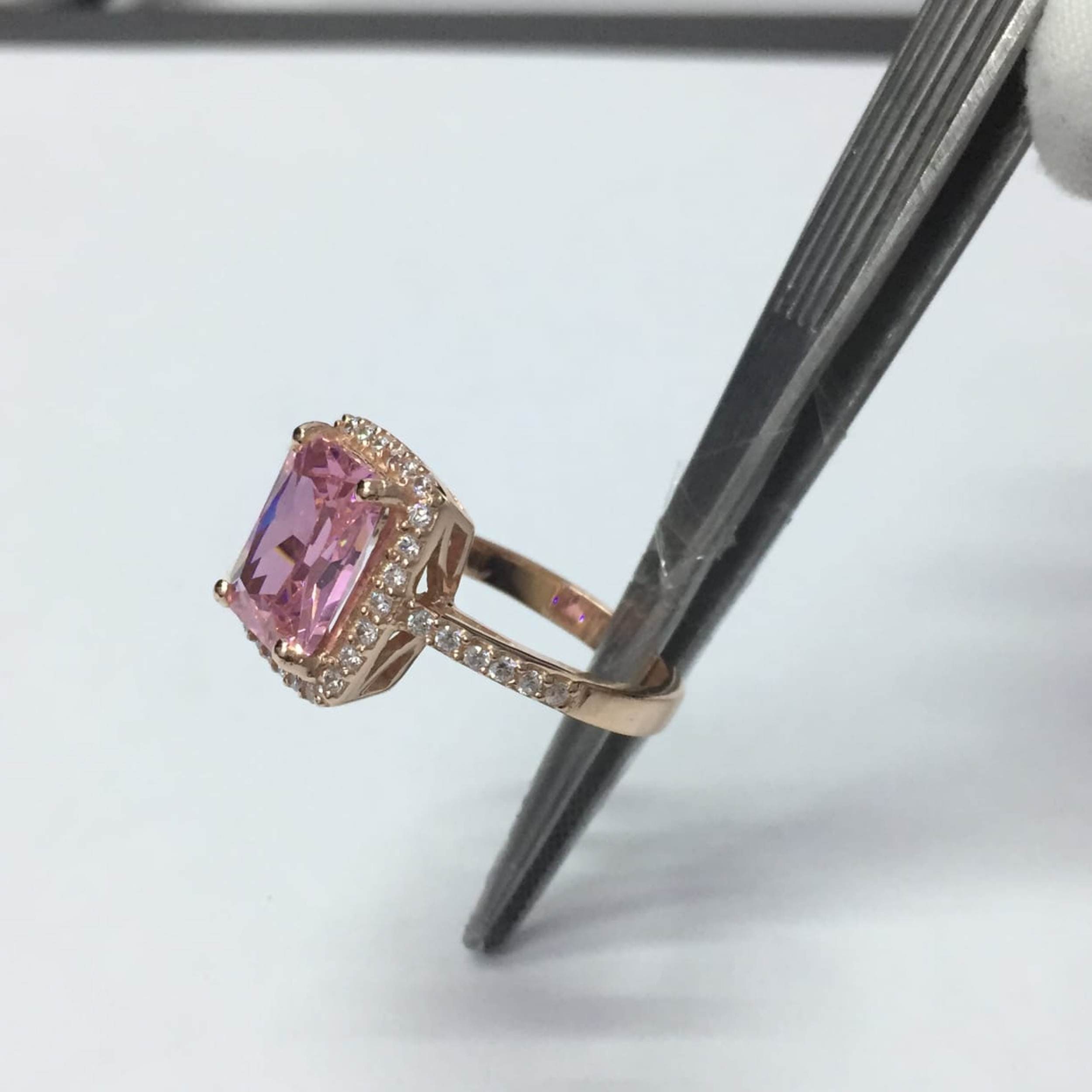 Natürlicher Morganit Ring 925 Sterling Silber Roségold - Etsy.de