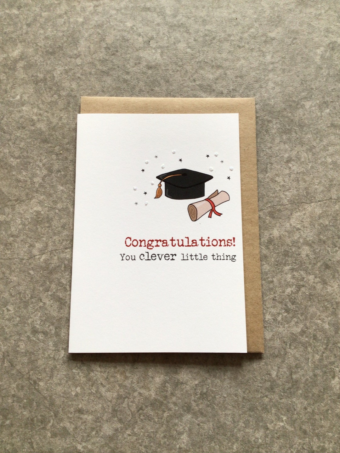 Congratulations Graduation Cap & Diploma Card - Etsy
