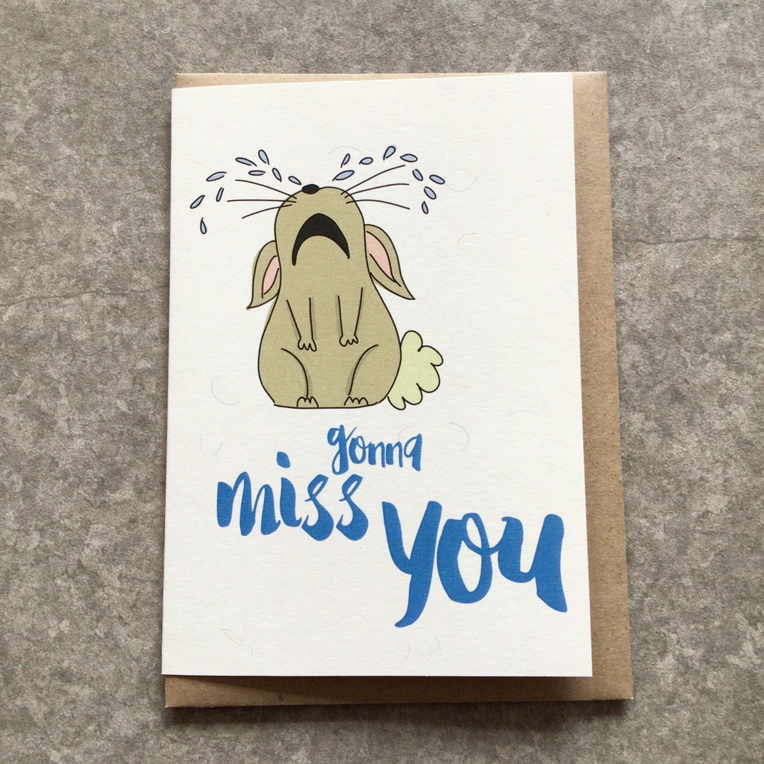 Gonna Miss You Leaving Card - Etsy