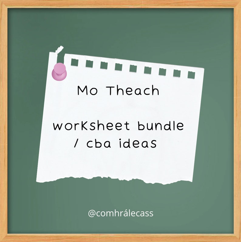 Mo Theach - Worksheet Bundle / Cba Ideas - Etsy